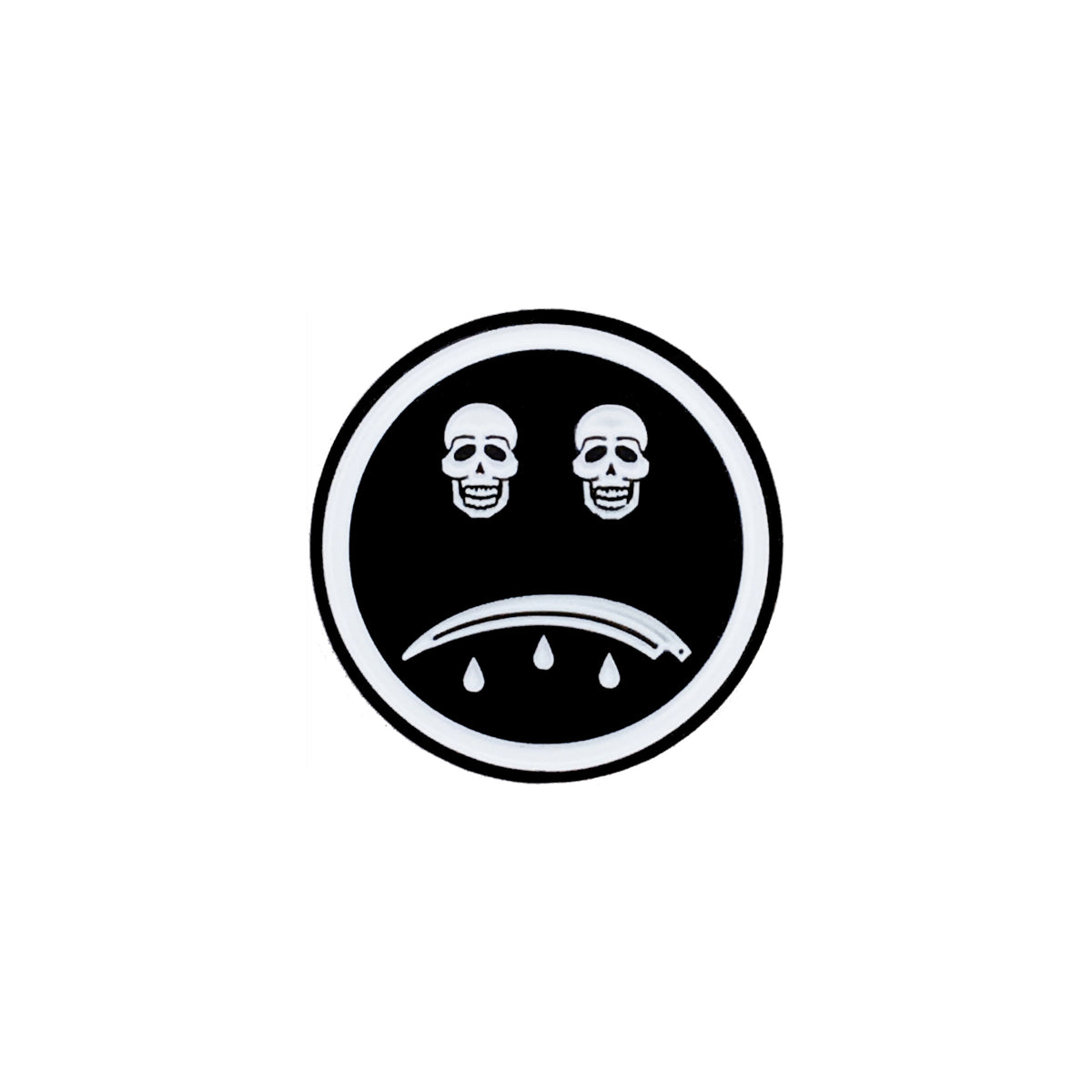 Sad Face Logo Lapel Pin – Sleep Forever Press
